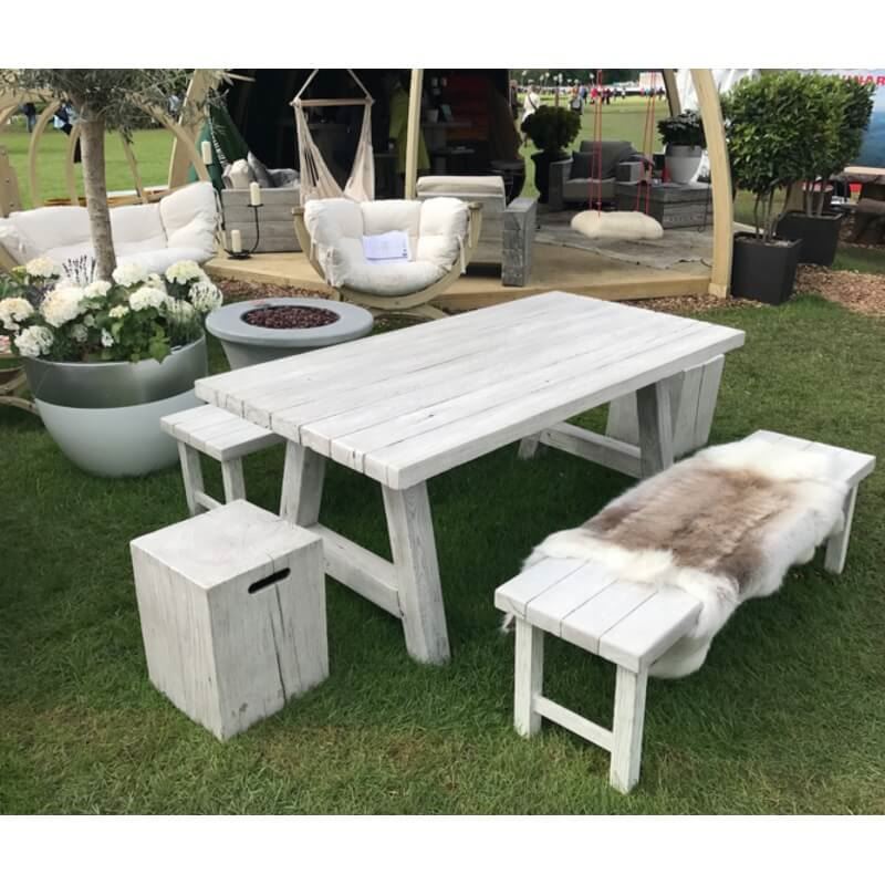 Stylish Foremost Natural White Timber Effect Dining Table