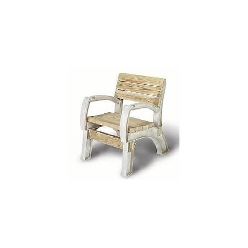 2x4 Any Size Wooden Garden Bench or Chair - 2x4 basics at garden Gift Shop