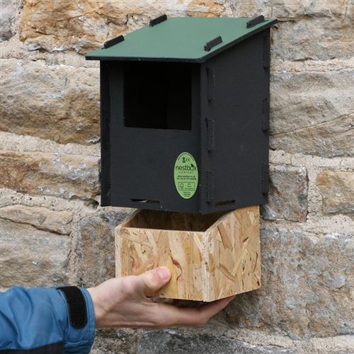 Open Fronted Eco Robin Nest Box with Recycled Plastic Outer Shell and ...