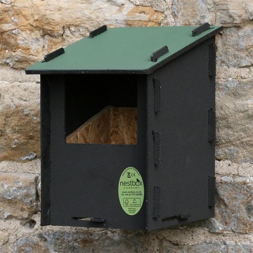 Open Fronted Eco Robin Nest Box with Recycled Plastic Outer Shell and ...