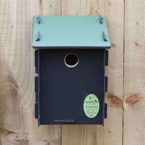 Eco Small Bird Nest Box with Recycled Plastic Outer Shell and Wooden ...