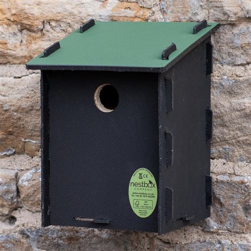 Eco Small Bird Nest Box with Recycled Plastic Outer Shell and Wooden ...
