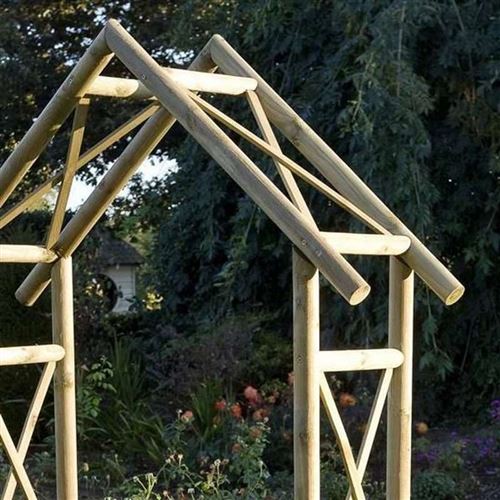 Rowlinson Rustic Natural Timber Garden Arch