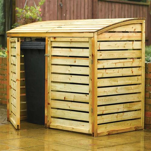Well Designed Timber Bin Store in Three Sizes