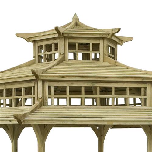 Attractive Oriental Inspired Timber Pagoda