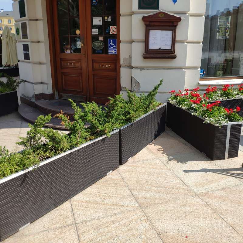 Poly Rattan Rectangular Trough in 3 sizes with 11 colour options